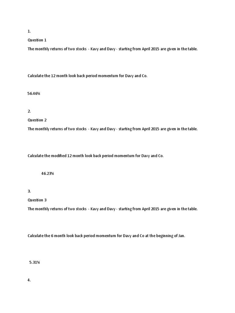 Advanced Trading Algorithms W3 | PDF