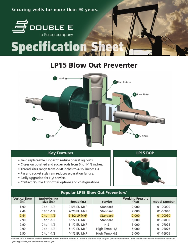 Bop-Lp15-Doble e | PDF | Equipment | Manufactured Goods