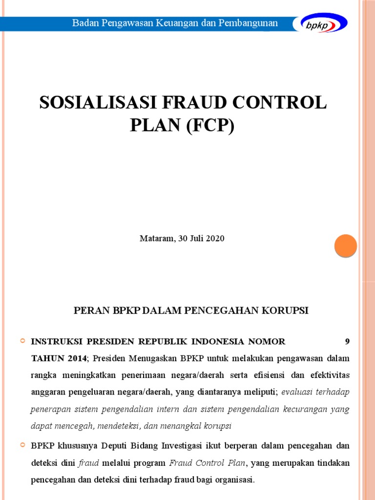 Fraud Control Plan - Ratih | PDF