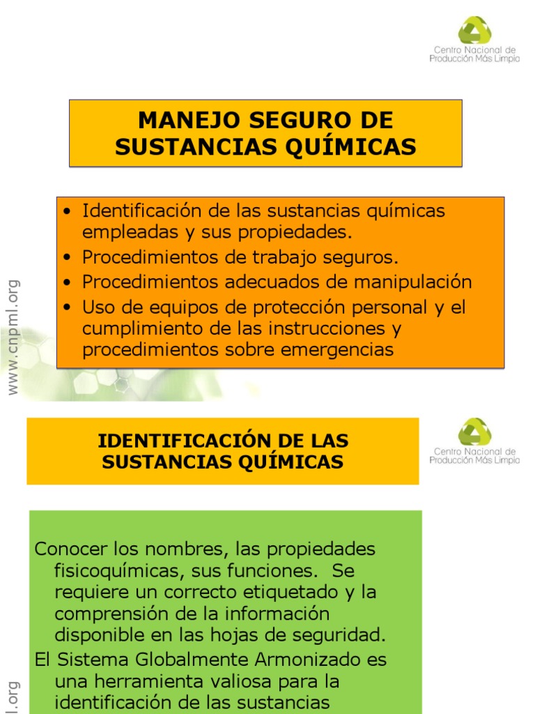 Manejo Seguro de Sustancias Químicas | PDF