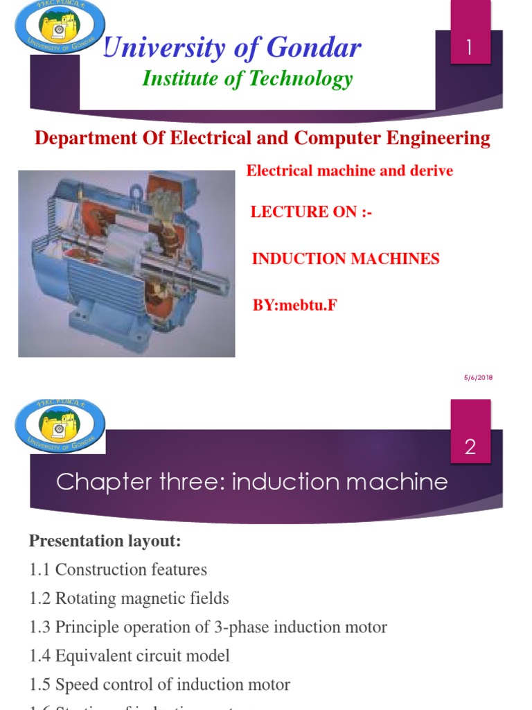 Induction Machines: Construction & Operation | PDF | Electric Motor ...