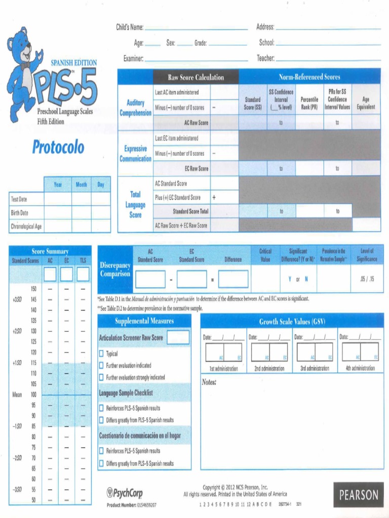 Protocolo PLS5 | PDF