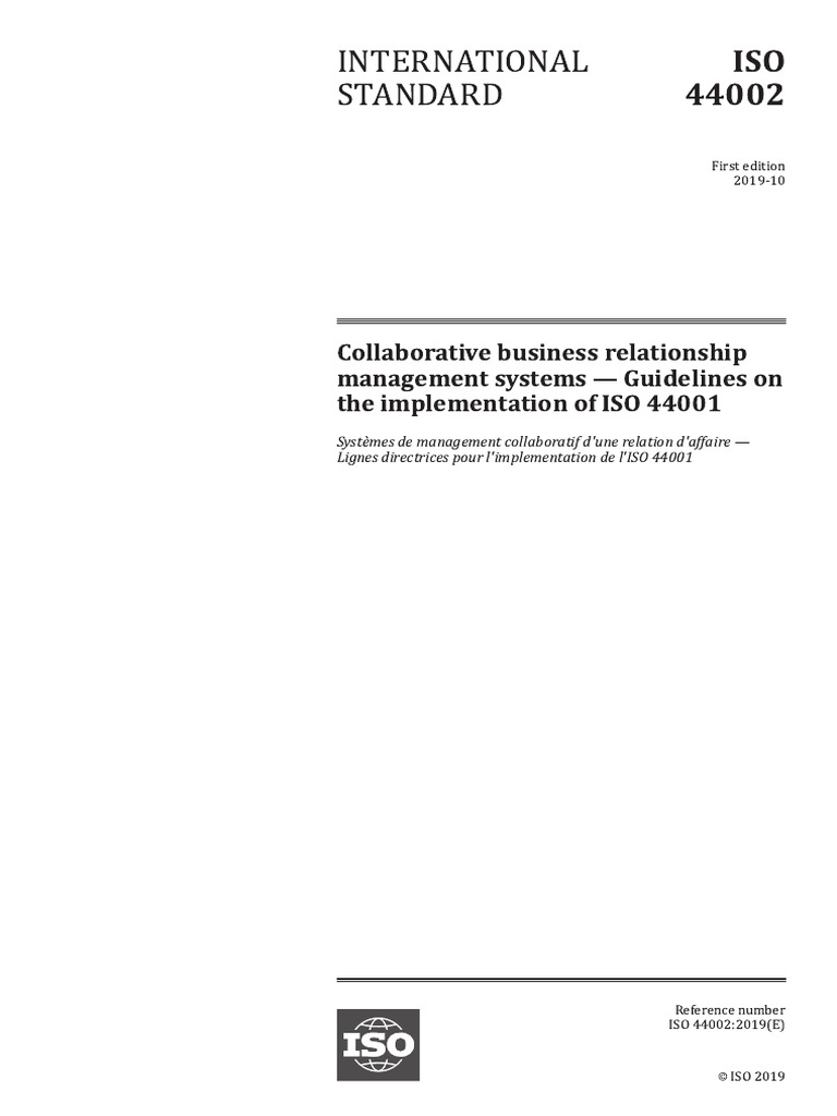 Iso 44002-2019 | PDF | International Organization For Standardization ...