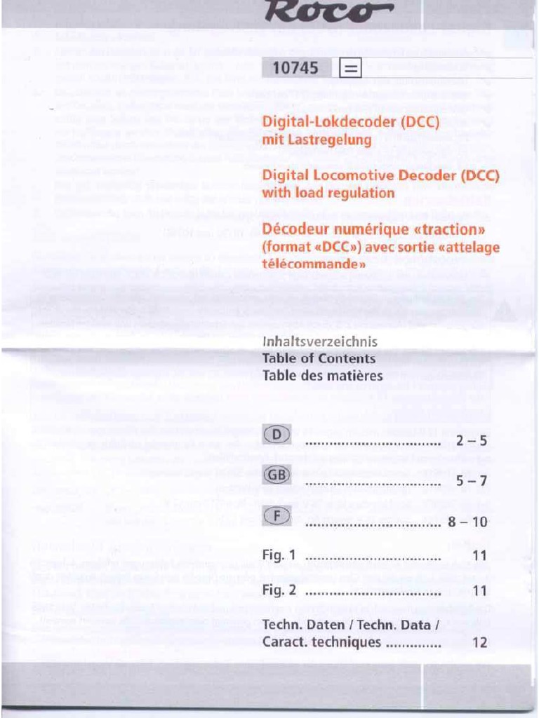 Roco 10745 | PDF