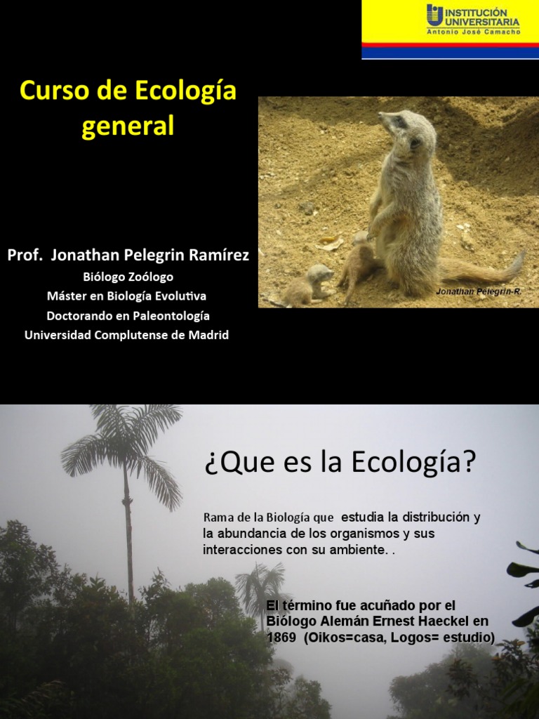 Curso de Ecología General | PDF | Ecología | Ecosistema