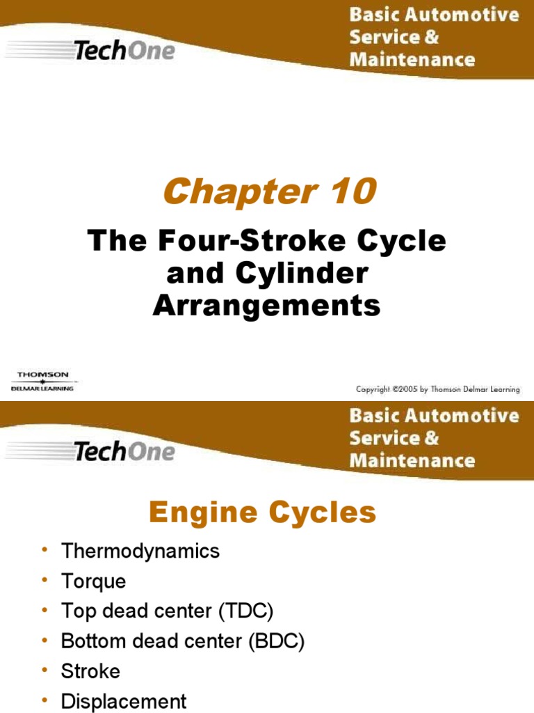 Chapter 10 The Four-Stroke Cycle and Cylinder Arrangements | PDF