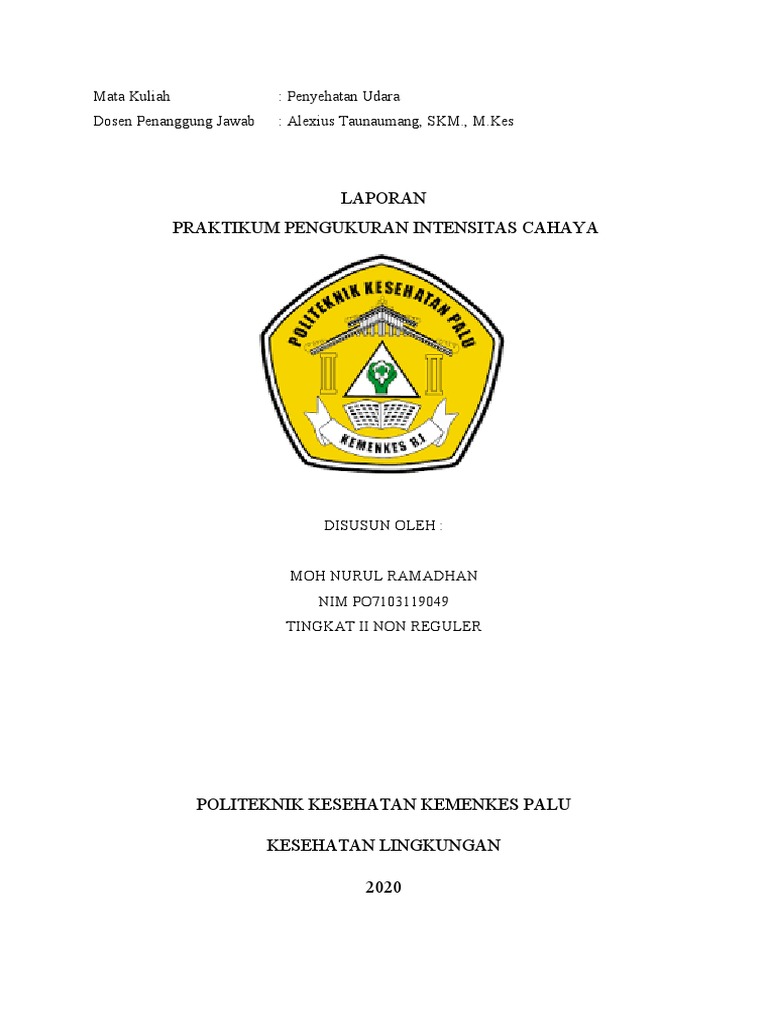 Laporan Praktek Pengukuran Intensitas Cahaya | PDF