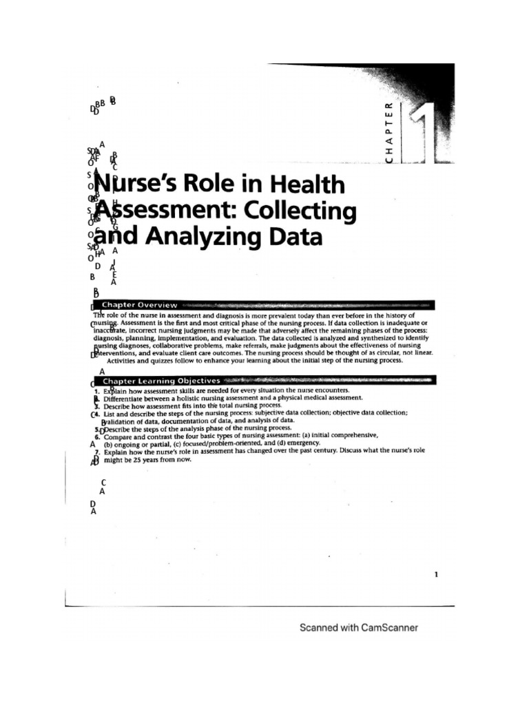 Health Assessment Lab Manual Chapter 1-10 | PDF