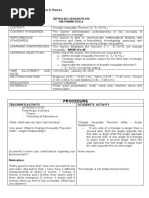 Detailed Lesson Plan in Mathematics 8 Finding The Probability of Simple ...