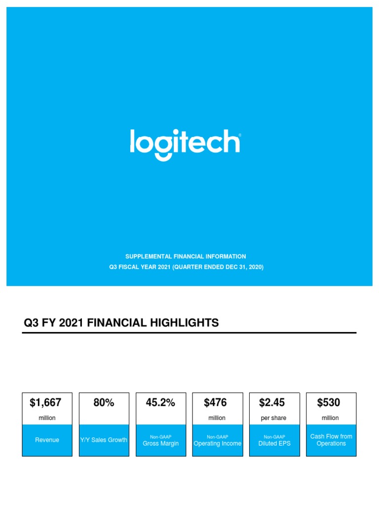 Q3 FY 2021 Financial Highlights Report | PDF | Working Capital ...