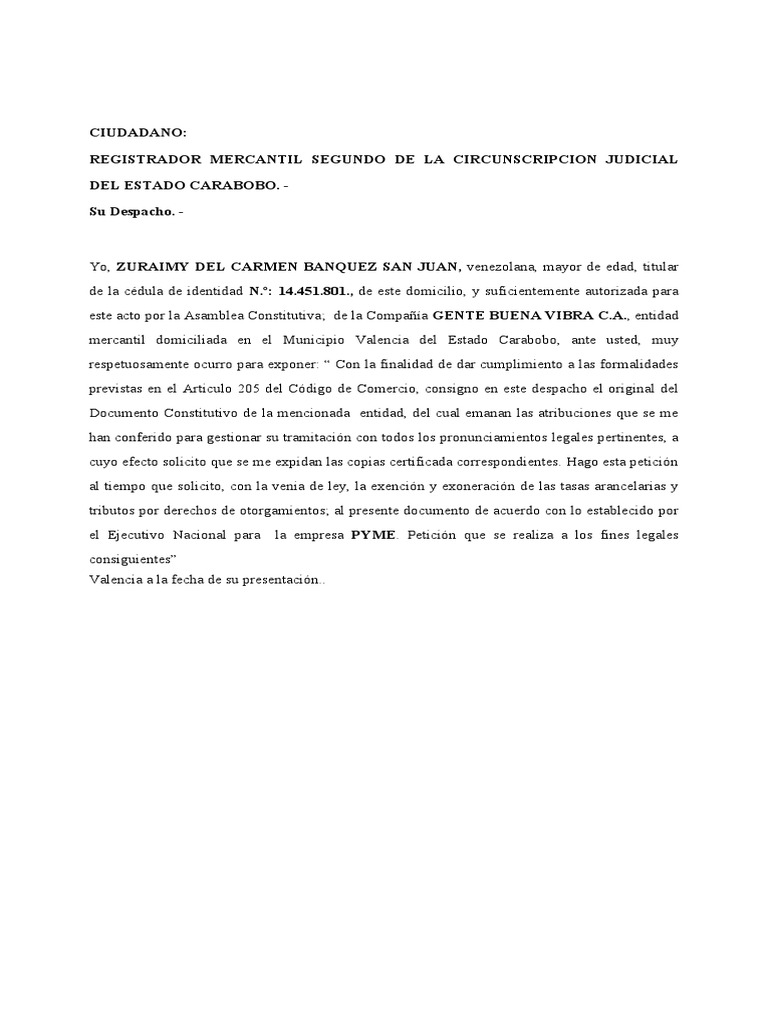 Registro Pyme Caracas | PDF | Compartir (Finanzas) | Junta Directiva