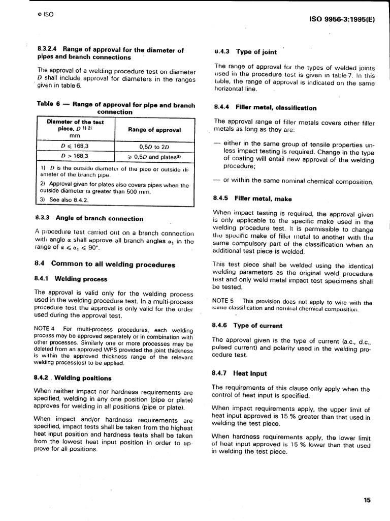 EN 288-3 (ISO 9956-3 - 1995) B | PDF