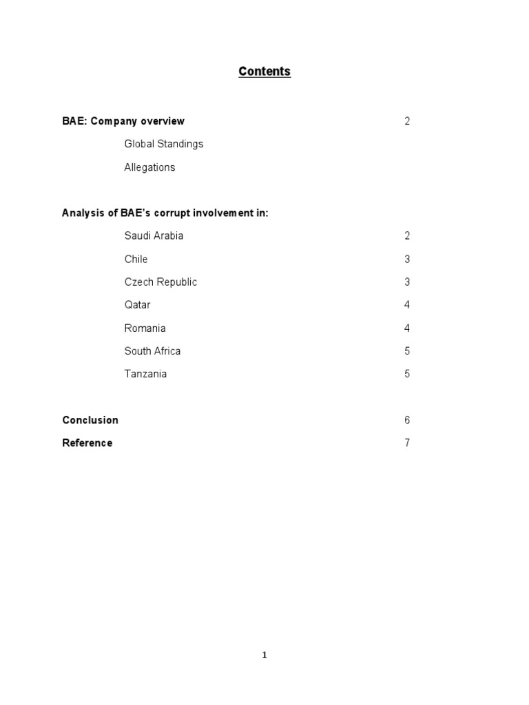 BAE Systems: Corruption Allegations Overview | PDF | Aerospace ...