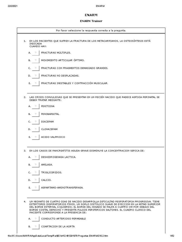 Enarm 6 | PDF | Cáncer de mama | Neumonía