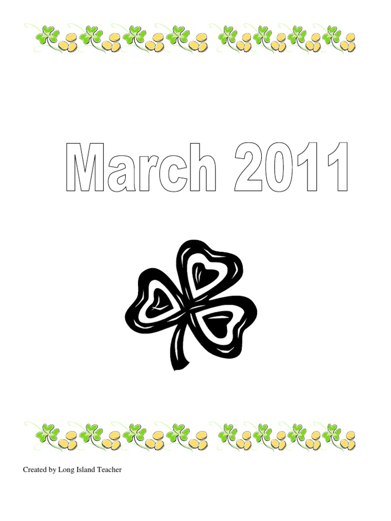 March Activities and Celebrations Guide | PDF