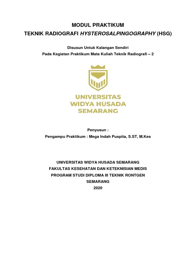 Modul Praktikum Teknik Radiografi HSG | PDF | Pengembangan Diri