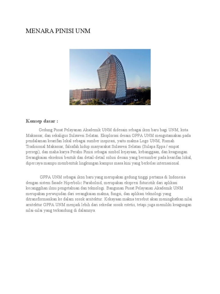 Menara Pinisi Unm | PDF