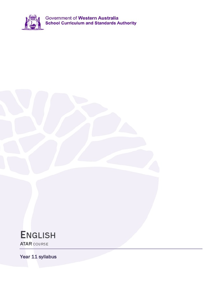 English Year 11 Syllabus AC ATAR 2016 GD | PDF | Critical Thinking ...