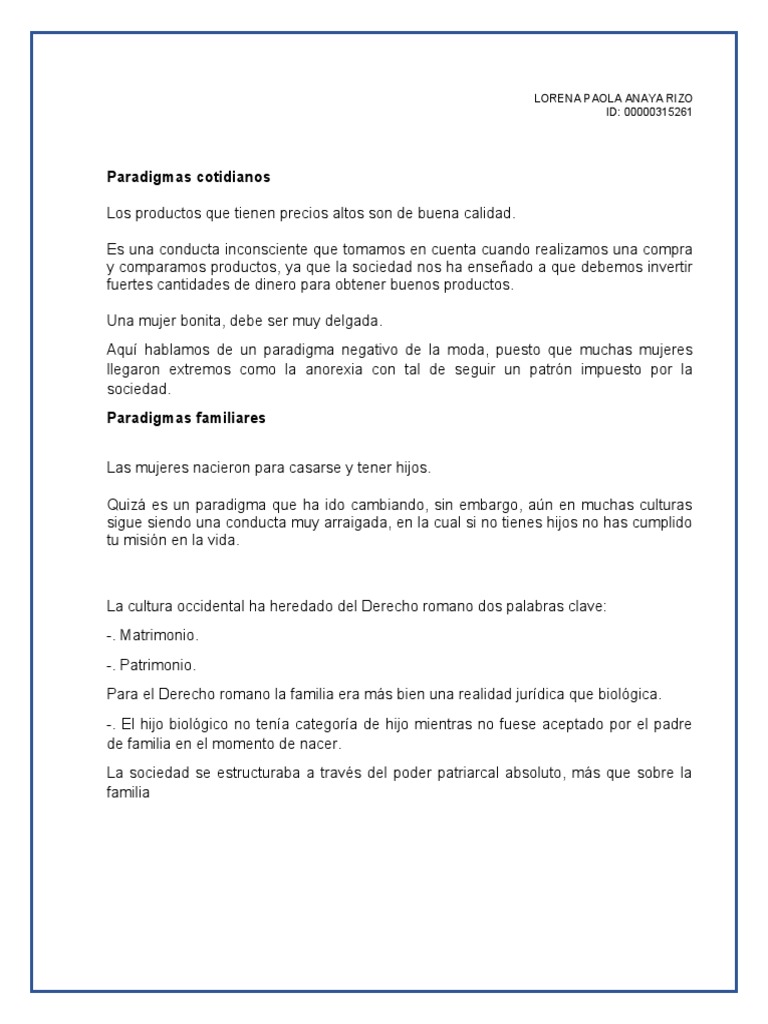 Ejemplos de Paradigmas | PDF