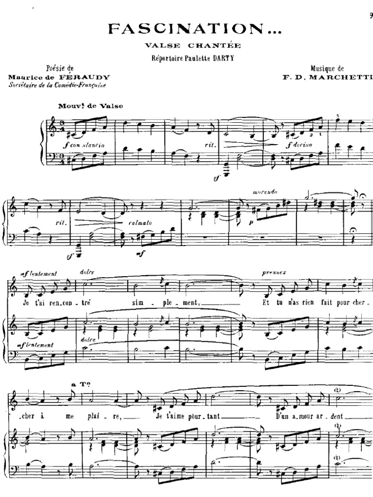 Fascination - Sheetmusic - Partition | PDF