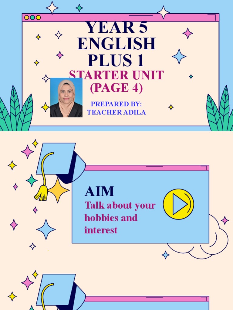 Year 5: Starter Unit - Free Time | PDF