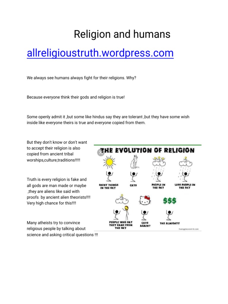 The Origins and Critiques of World Religions | PDF