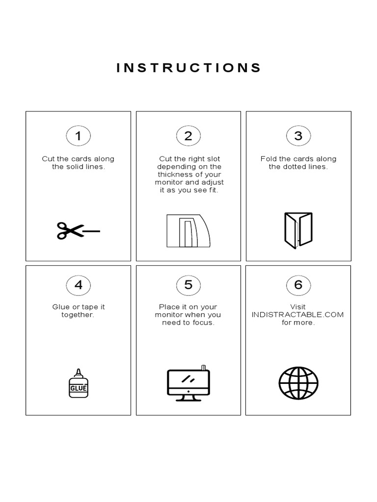 Indistractable Red Light Monitor Sign | PDF