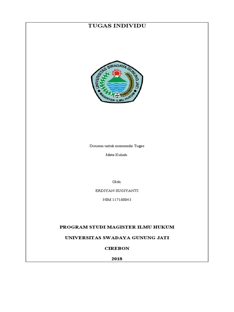 Cover TUGAS INDIVIDU Kesja | PDF