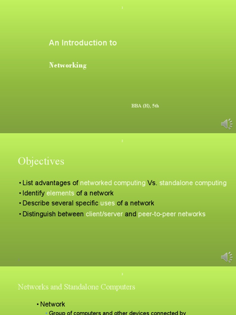 An Introduction To Networking | PDF | Local Area Network | Computer Network