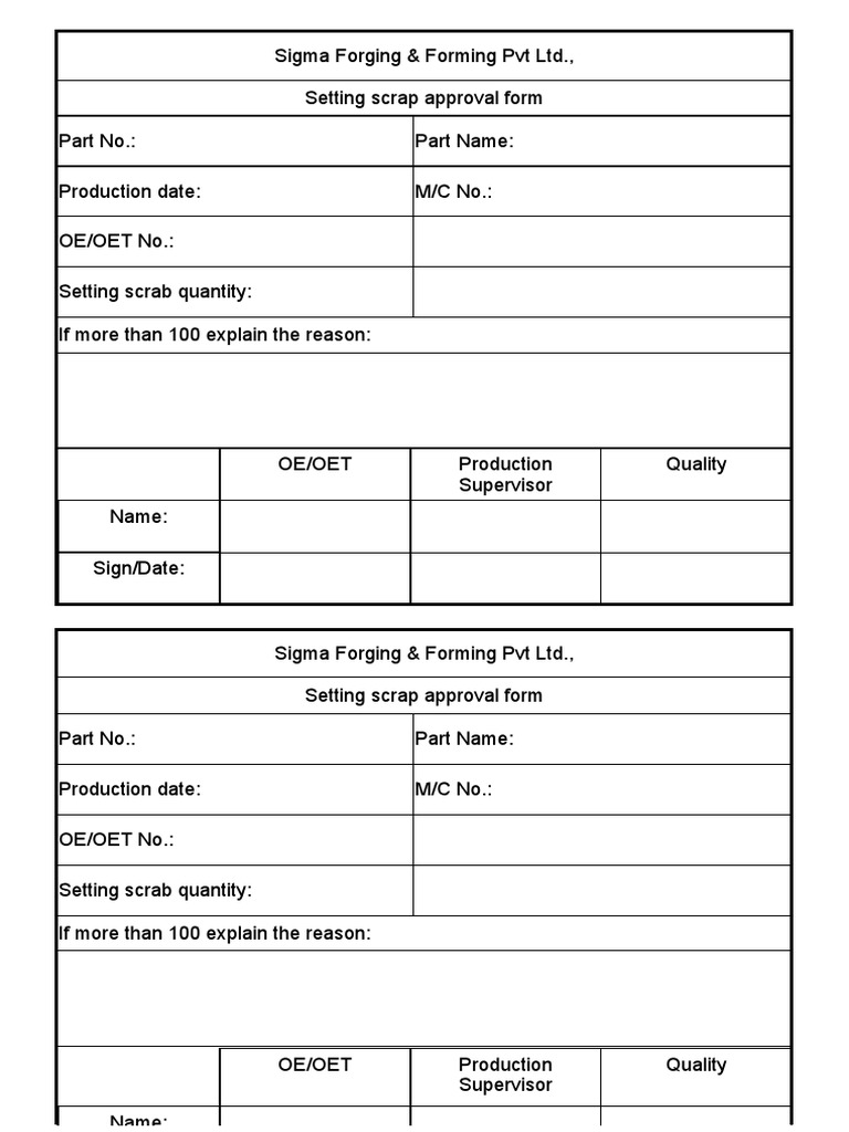 Qa R 26 Rework Record Sheet Pdf