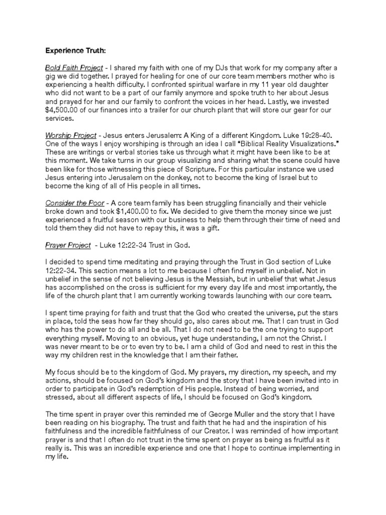 Anthony Alonso Project1 | PDF | Prayer | Gospel Of Luke