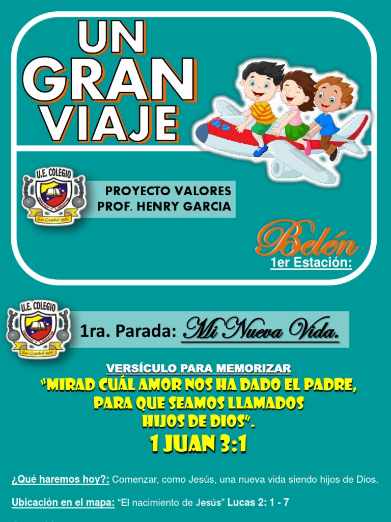 Actividad Un Gran Viaje | PDF | Jesús | Vida