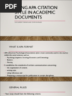 APA Appendix Formatting Guide | PDF