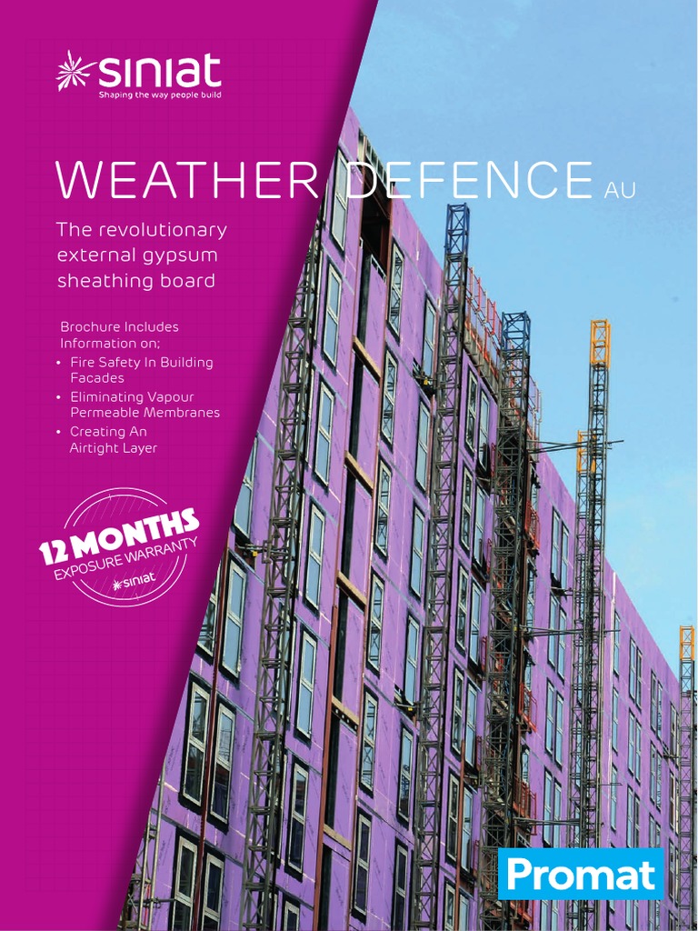 Siniat Weather Defence Technical Manual - AU - 20.06 - Rev3 | PDF ...