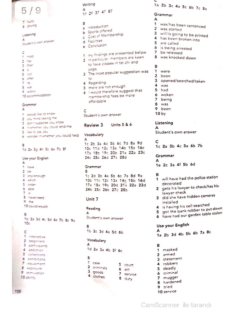 Close Up b2 Workbook Answer Key | PDF