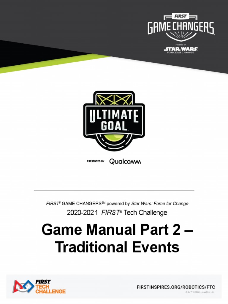 Game Manual Part 2 Traditional Events | PDF | Robot | Robotics