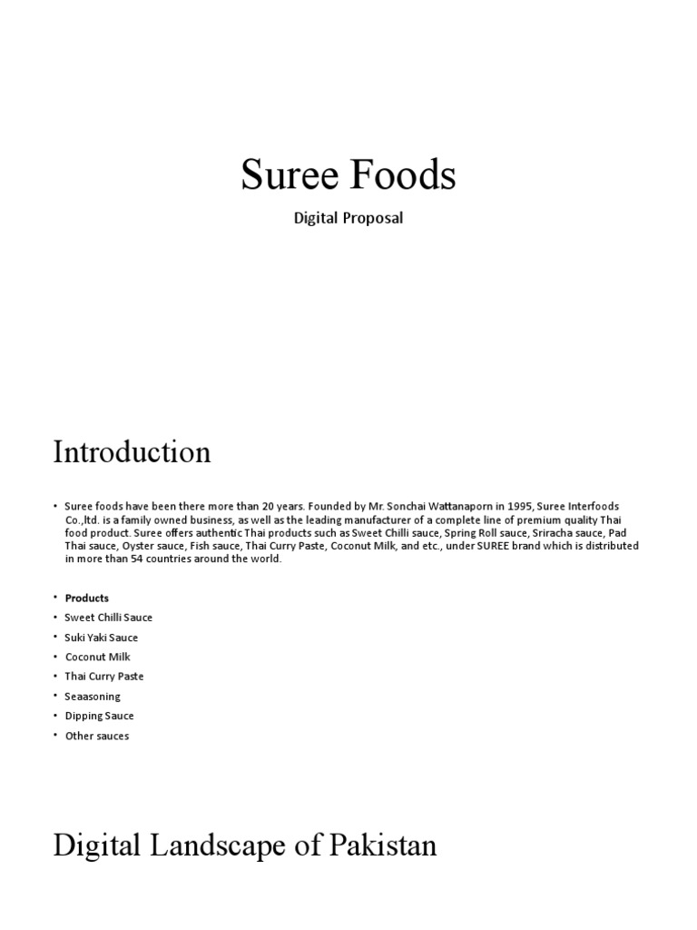 Suree Foods Research | PDF | Thai Cuisine | Curry