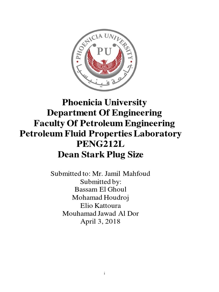 Dean Stark Experiment Overview | PDF | Porosity | Distillation