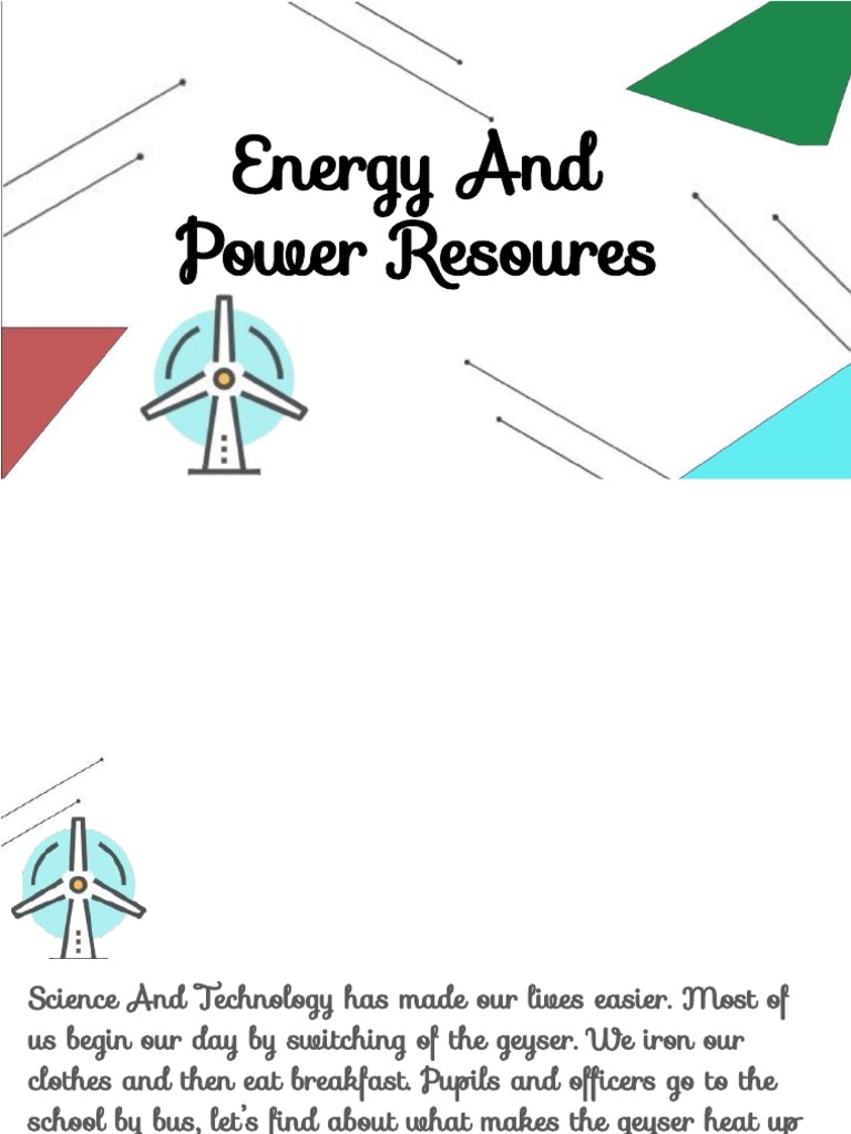 Energy and Power Resources | PDF | Energy Development | Oil Refinery