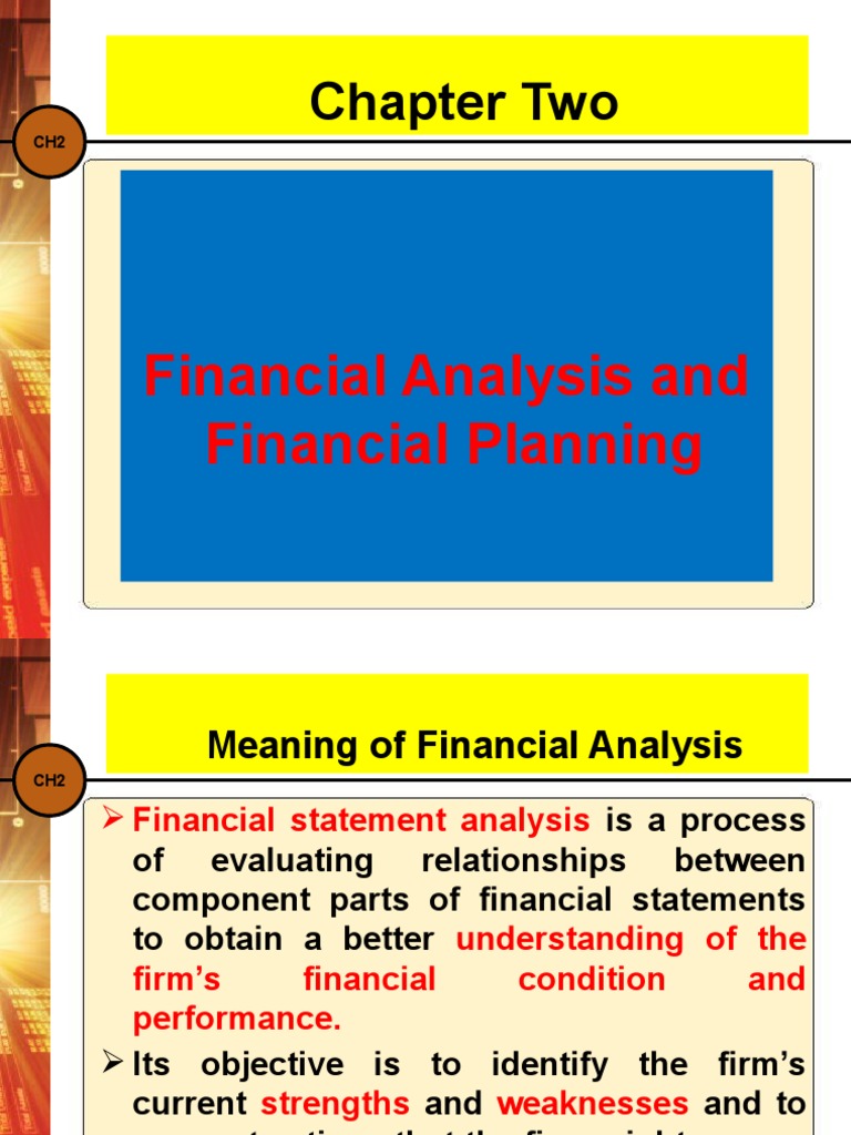 Chapter 2 Financial Analysis and Planning | PDF | Debt | Stocks