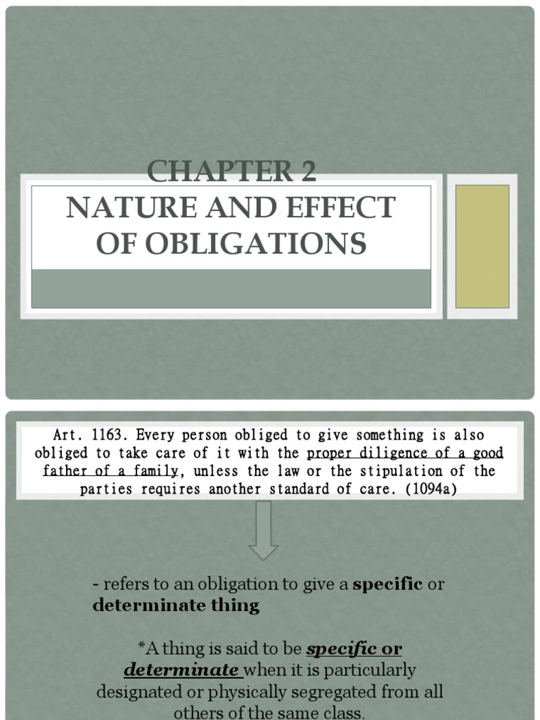 Chapter 2 - Nature and Effects of Obligations | PDF | Negligence | Interest