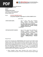 Contoh Surat Gugatan Perdata PMH | PDF | Hukum