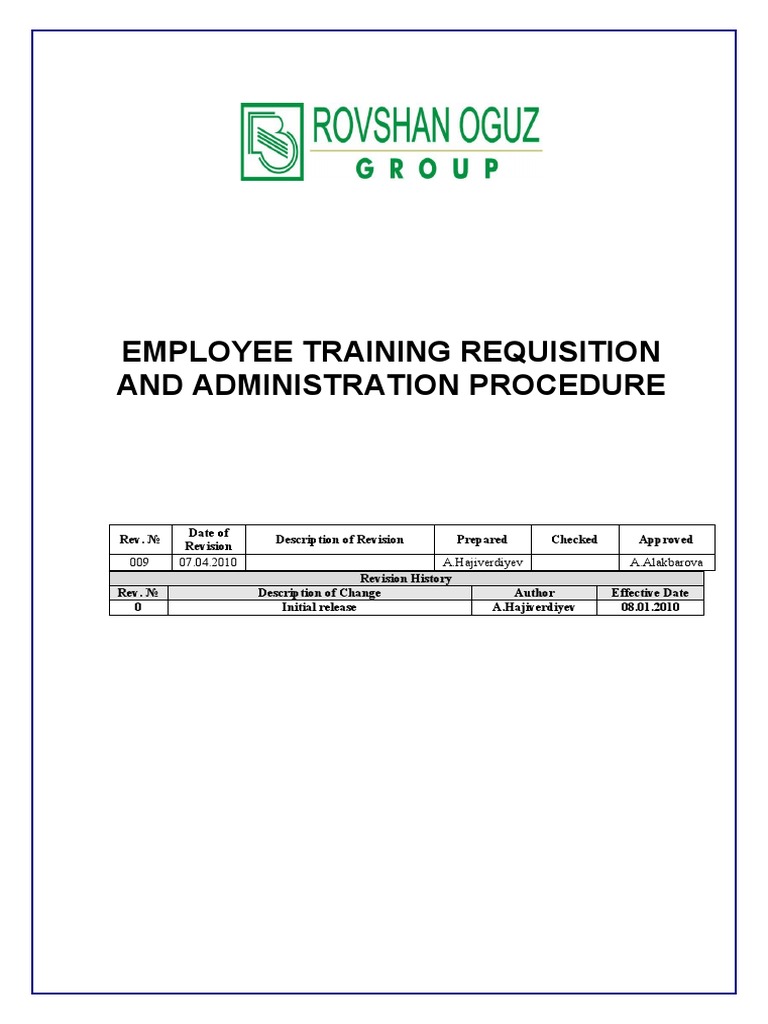 Training Requisition and Administration | PDF | Computer File | Business