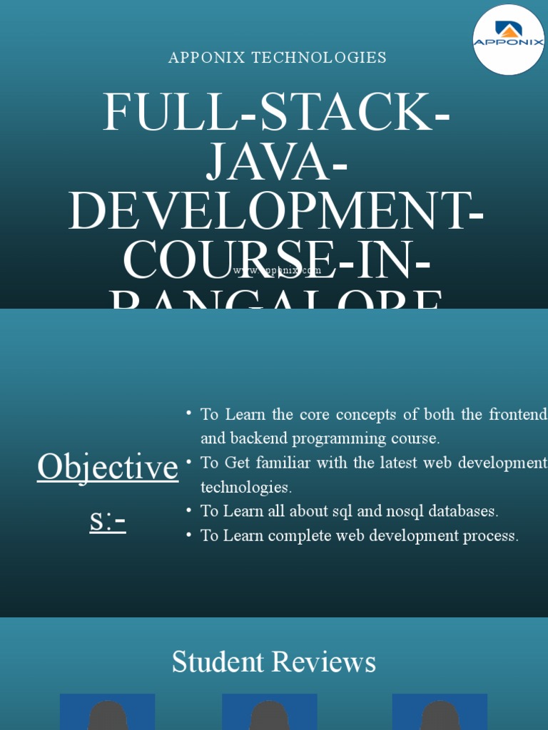 Apponix Technologies: Full-Stack-Java - Development - Course-In ...
