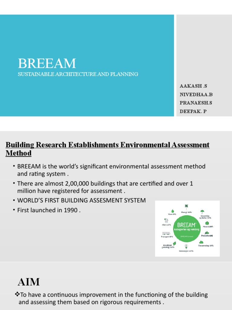 BREEAM Sustainable Architecture Rating System | PDF | Environmental ...