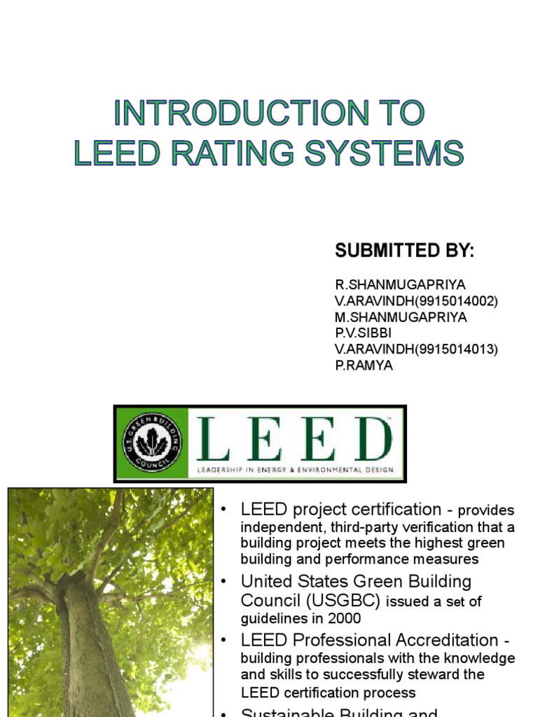 Leed Rating Systems | PDF | Leadership In Energy And Environmental ...