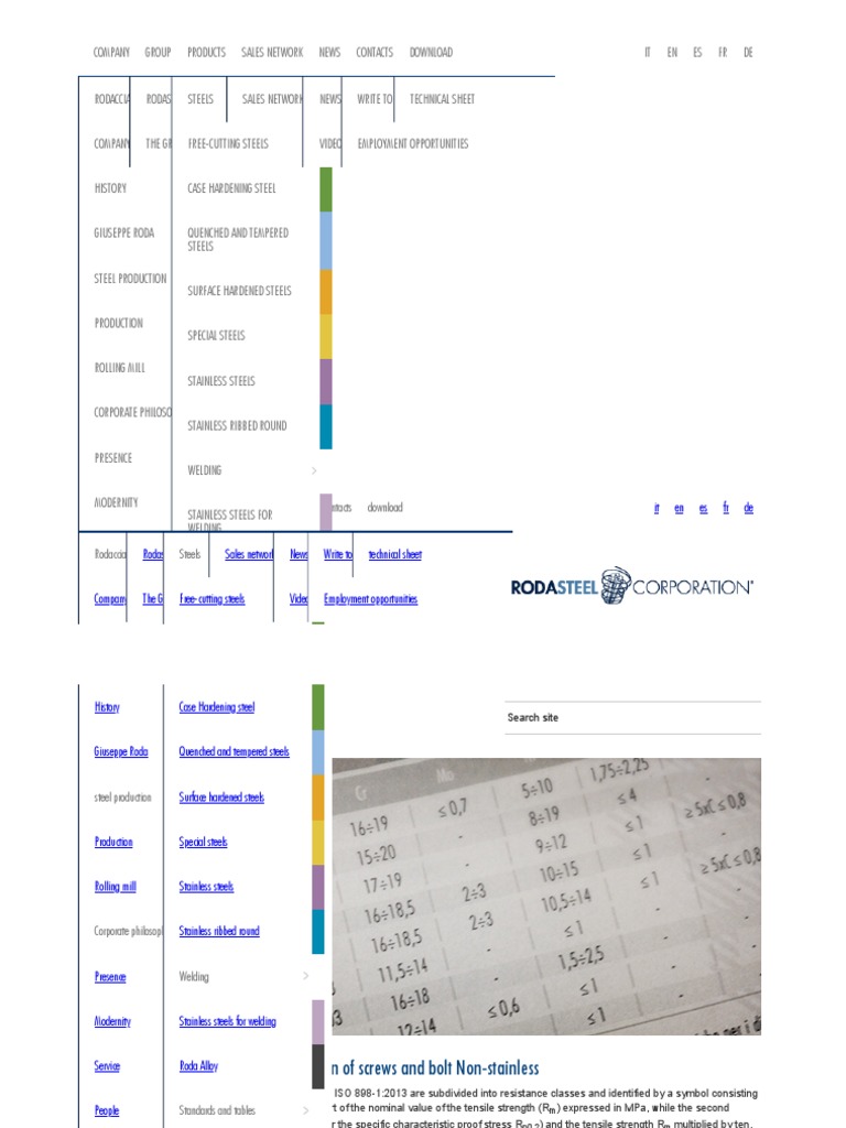 Standards and Tables | Download Free PDF | Steel | Screw