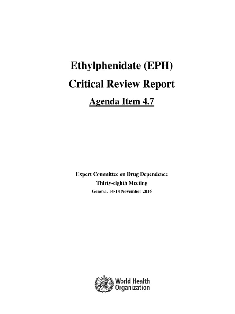 4.7 Ethylphenidate CritReview | PDF | Substance Dependence | Substance ...