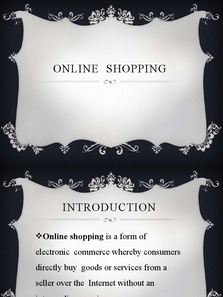 Online Shopping Presentation | PDF