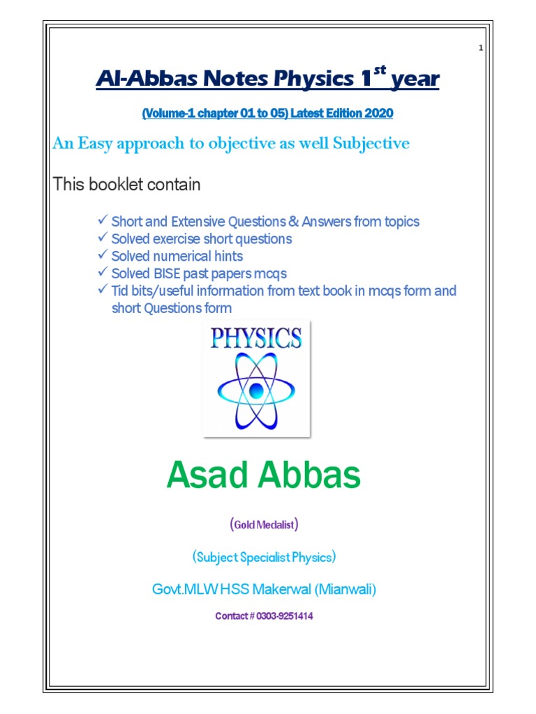 Phy 1st 1-5 New Edition 2020 PDF | PDF | Significant Figures | International System Of Units